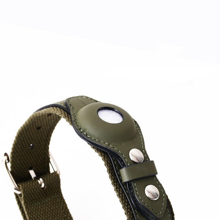 Collier Pour Chien En Cuir Pour AirTag – Mikizi