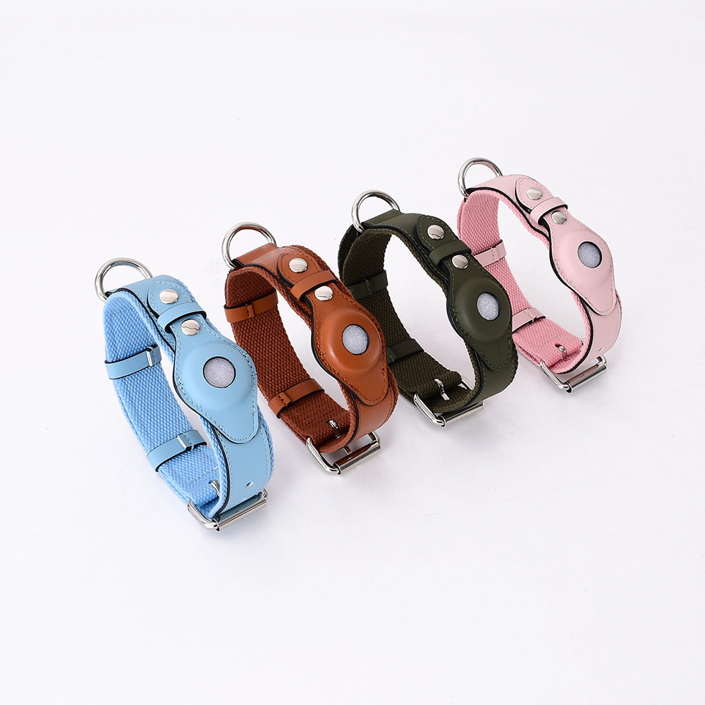Collier Pour Chien En Cuir Pour AirTag – Mikizi